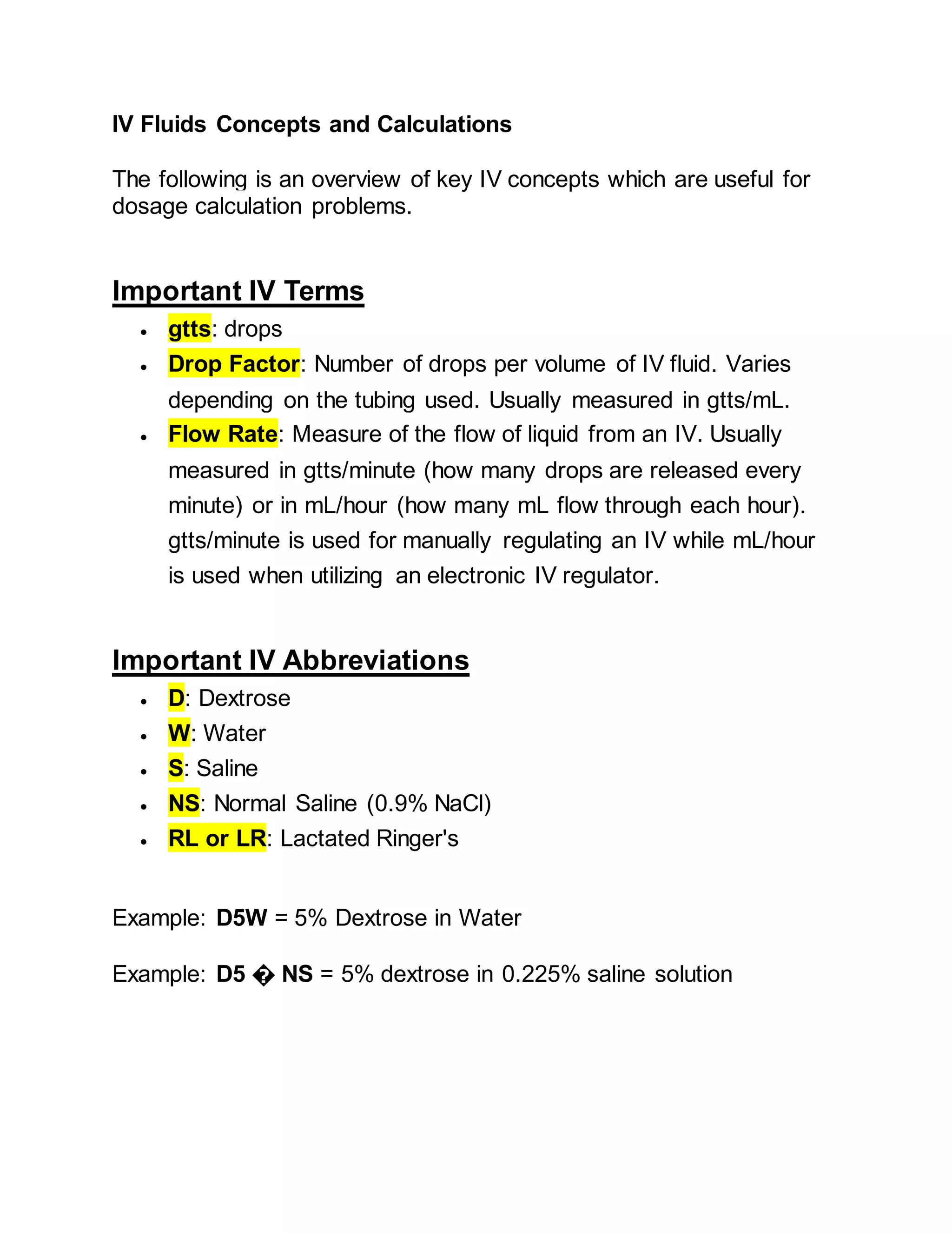Dosage calculation stepby step | DOCX