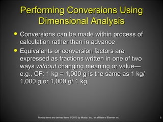 Dosage Calculation Using Dimensional Ana | PPT