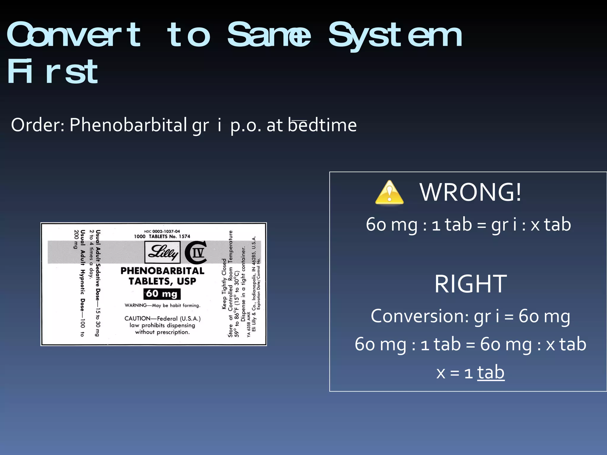 Dosage Calculation Using Ratio And Propo | PPT