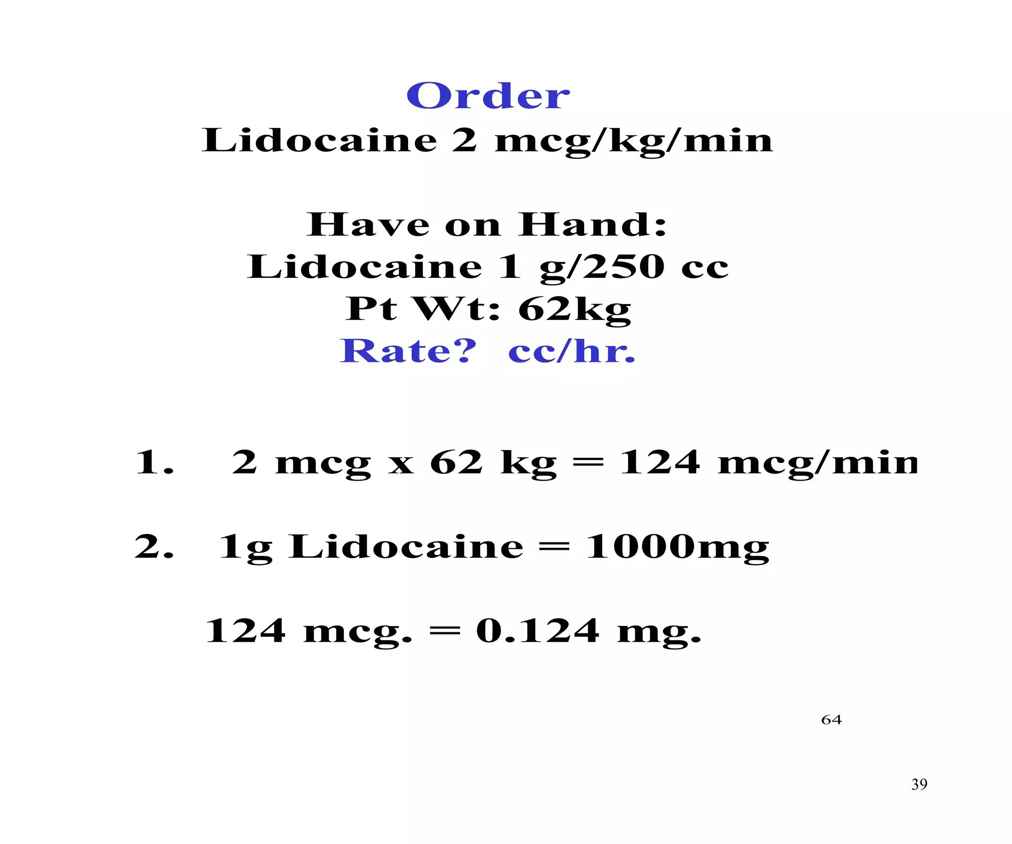 Dosage calulations part 2 | PPT