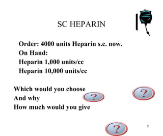 Dosage calulations part 2 | PPT