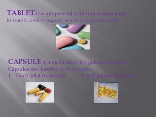 Dosage form, complete chapter on dosage form, pharmaceutics ...