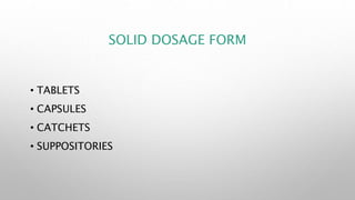 Dosage form | PPTX