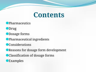 Dosage Form.pdf pharmaceuticals sciences | PDF