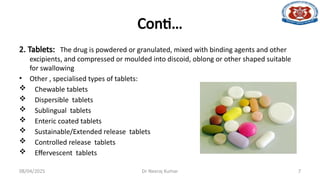 Dosage Form Of Drugs- for pharmacology students and medical students | PPT