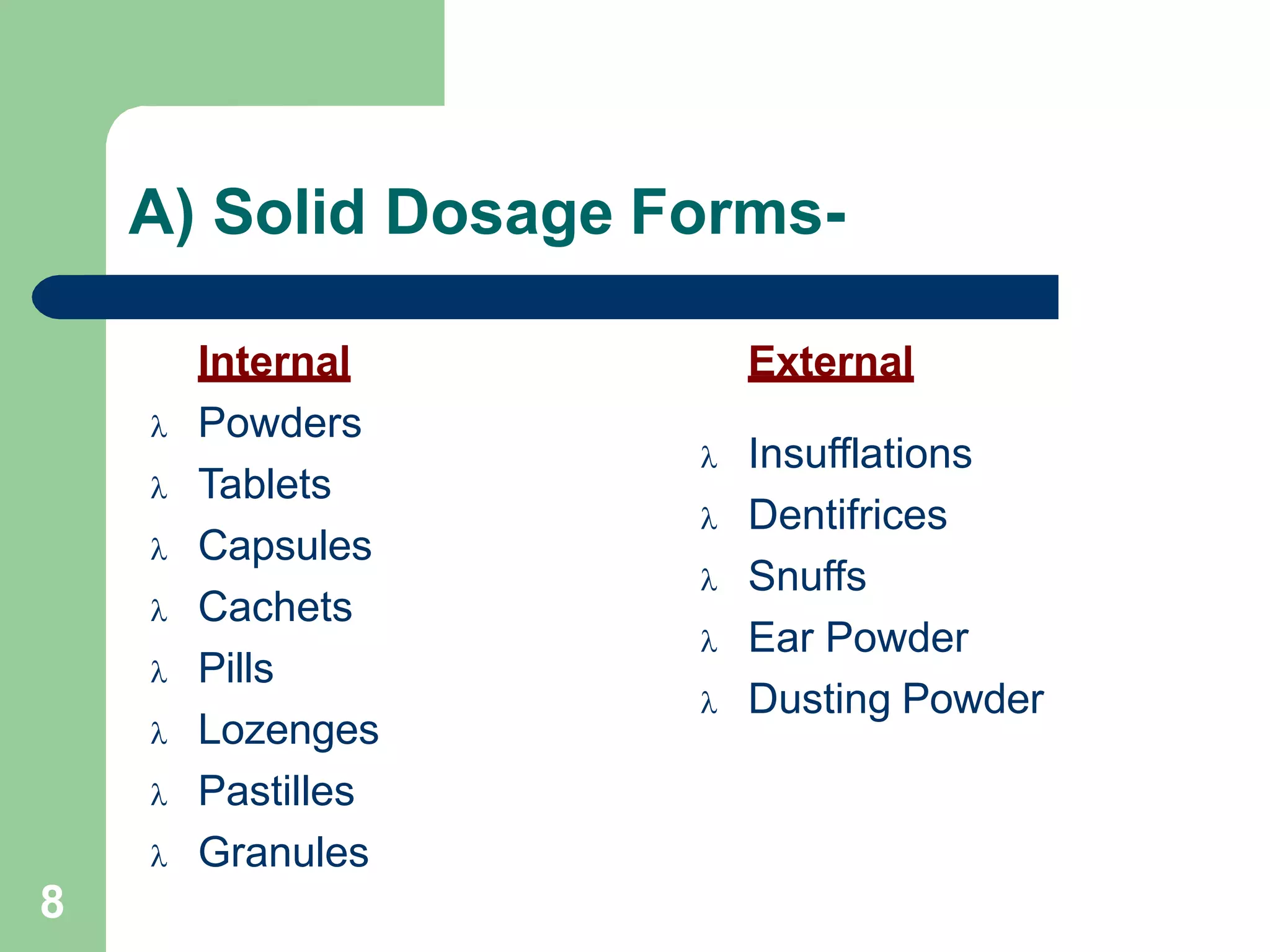 Dosage forms | PPTX