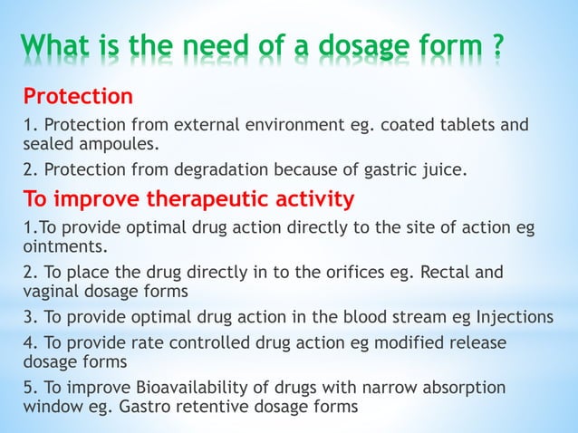 Pharmaceutical Dosage forms | PPTX