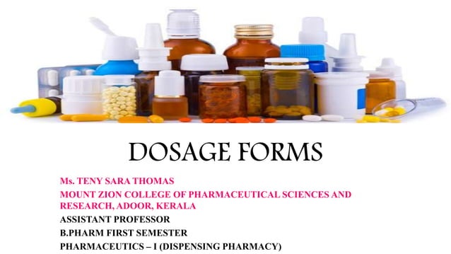 Dosage forms | PPTX