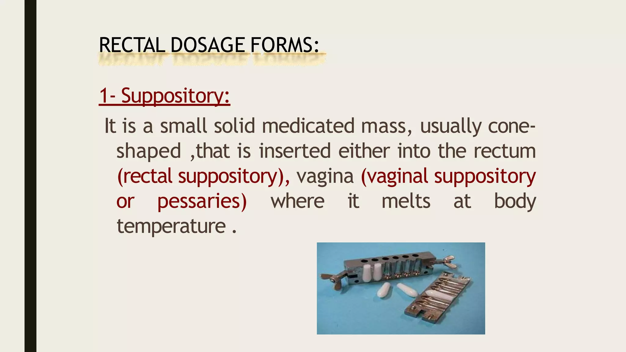 Types of dosage form | PPTX | Chemistry | Science