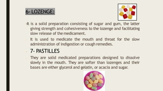 Types of dosage form | PPTX | Chemistry | Science