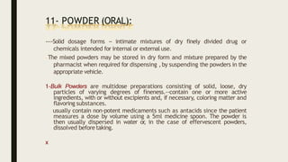 Types of dosage form | PPTX | Chemistry | Science
