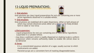 Types of dosage form | PPTX | Chemistry | Science