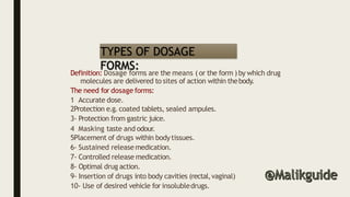 Types of dosage form | PPTX