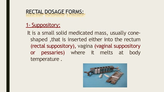 Types of dosage form | PPT
