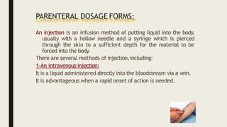 Types of dosage form | PPTX
