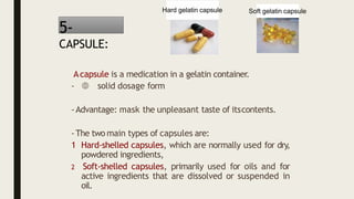 Types of dosage form | PPTX