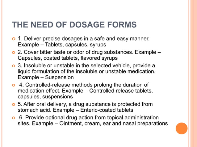 PHARMACEUTICAL DOSAGE FORMS : an overall introduction .pptx