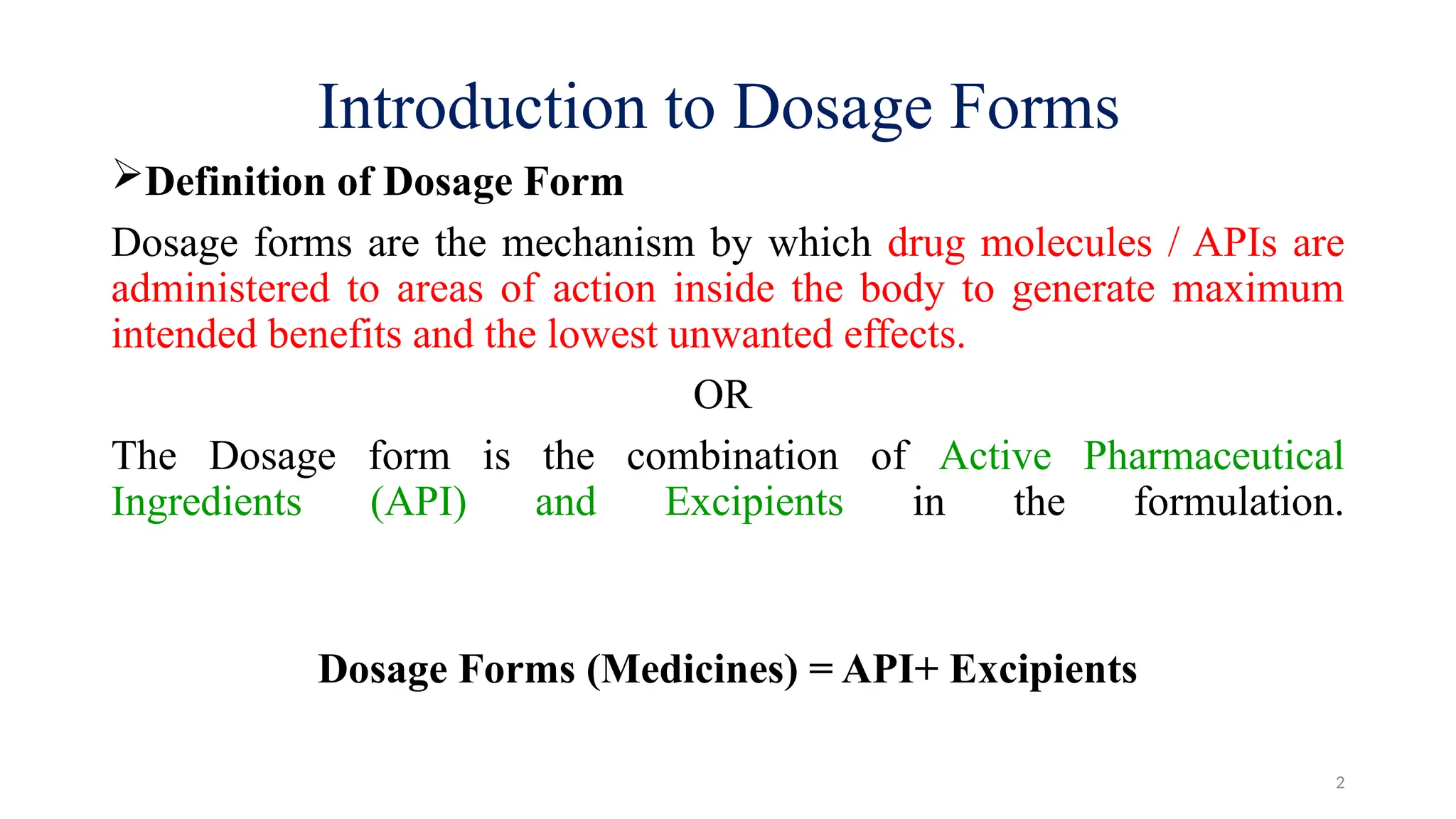 INTRODUCTION AND CLASSIFICATION OF DOSAGE FORMS.pptx