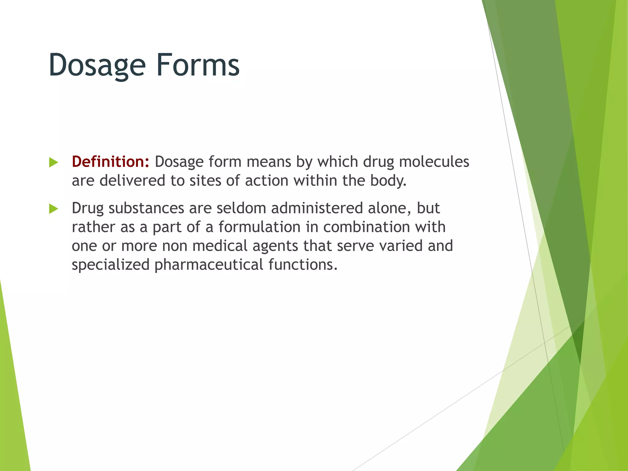 Dosage forms and formulations | PPT