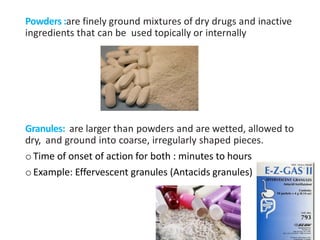 Dosage forms and routes of drug administration | PPTX