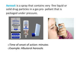 Dosage forms and routes of drug administration | PPTX