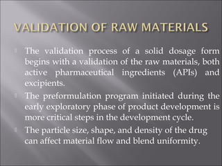 Dosage form validation | PPT