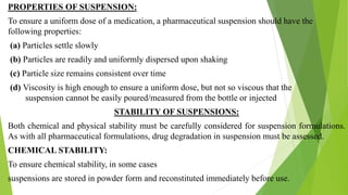 Pharmaceutical oral suspension | PDF