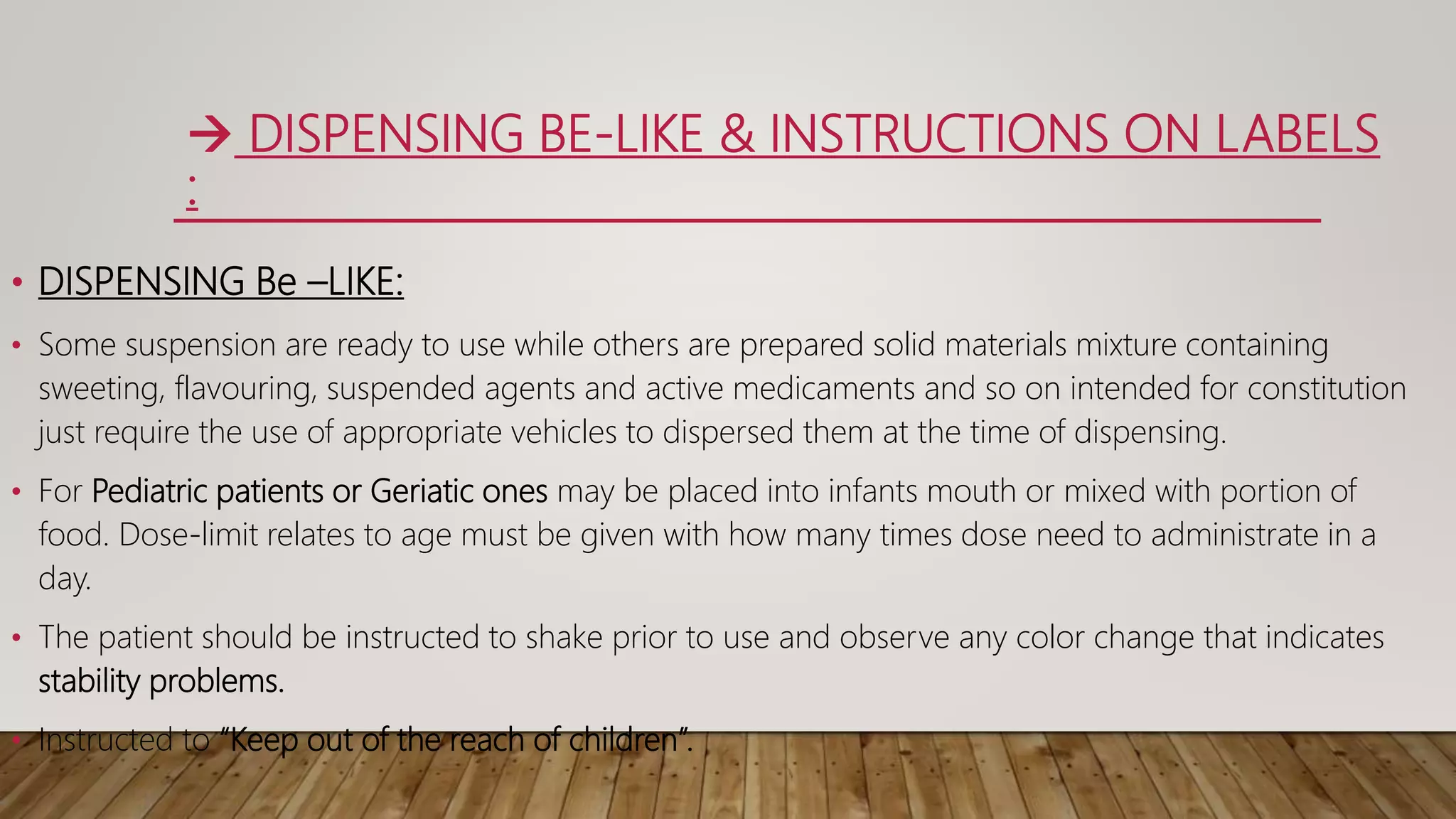 Pharmaceutical oral Suspension | PPTX