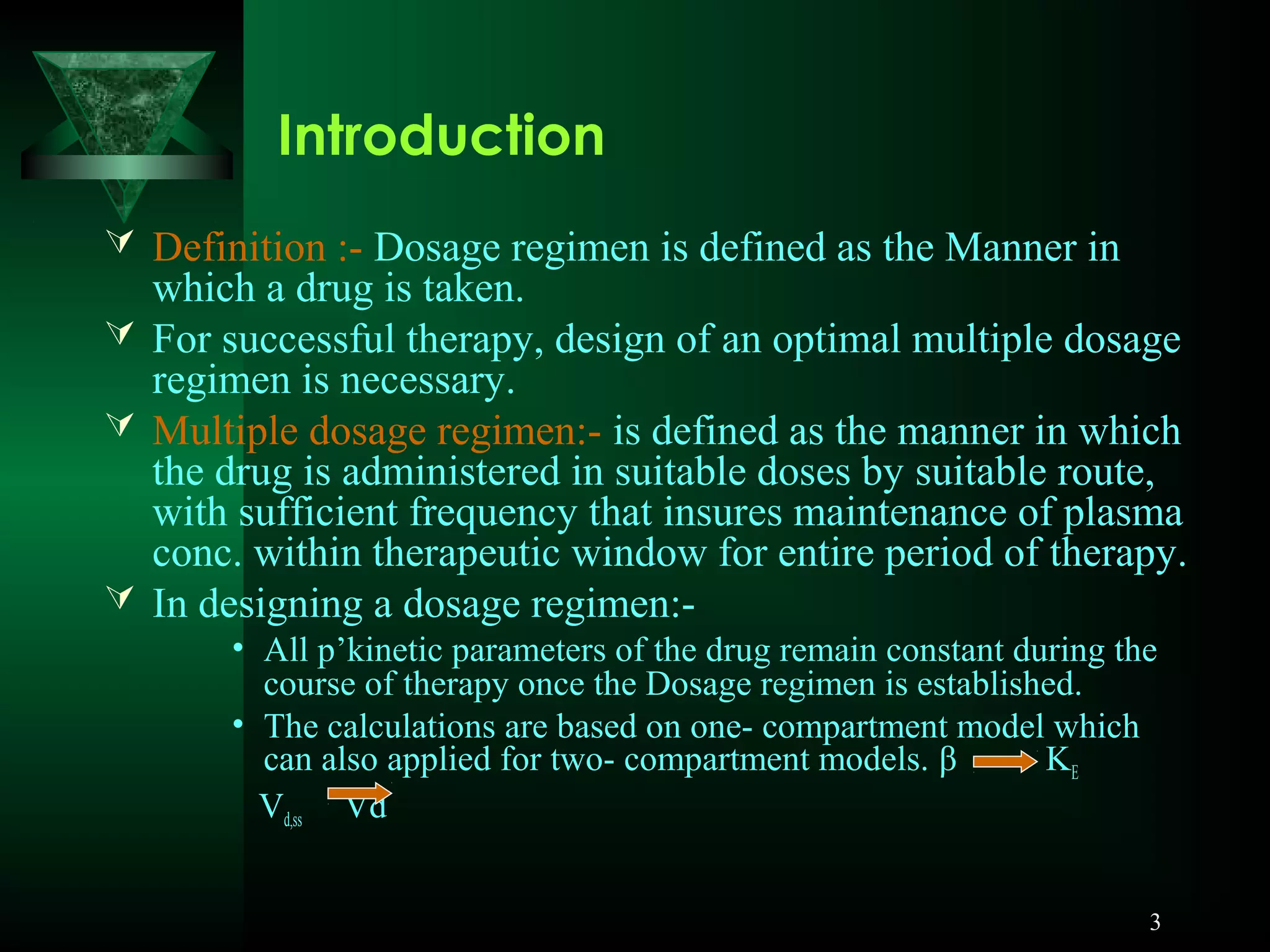 Dosage regimen | PPT
