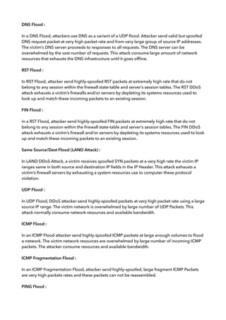 Common Dos and DDoS | PDF