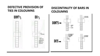 Dos and dont in reinforceement in a project site | PDF | Civil ...