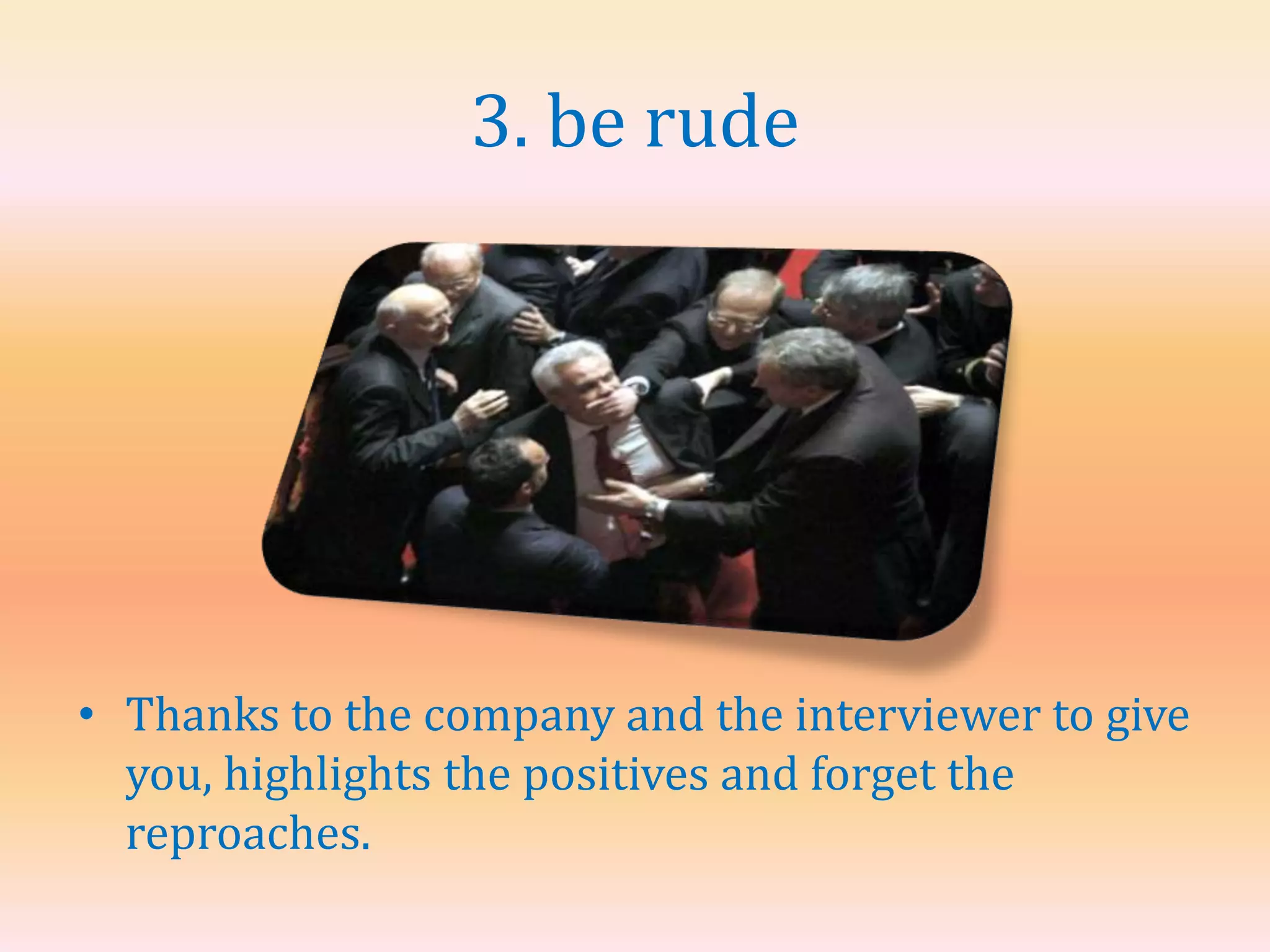 DOS AND DONTS A JOB INTERVIEW | PPT