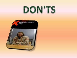 DOS AND DONTS A JOB INTERVIEW | PPT
