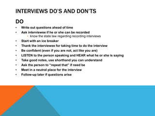 The Do's and Don'ts of Journalism | PPTX