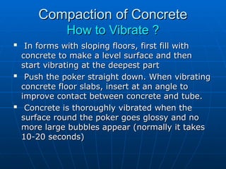 Do's and Don'ts Concrete-Works in construction works | PPT