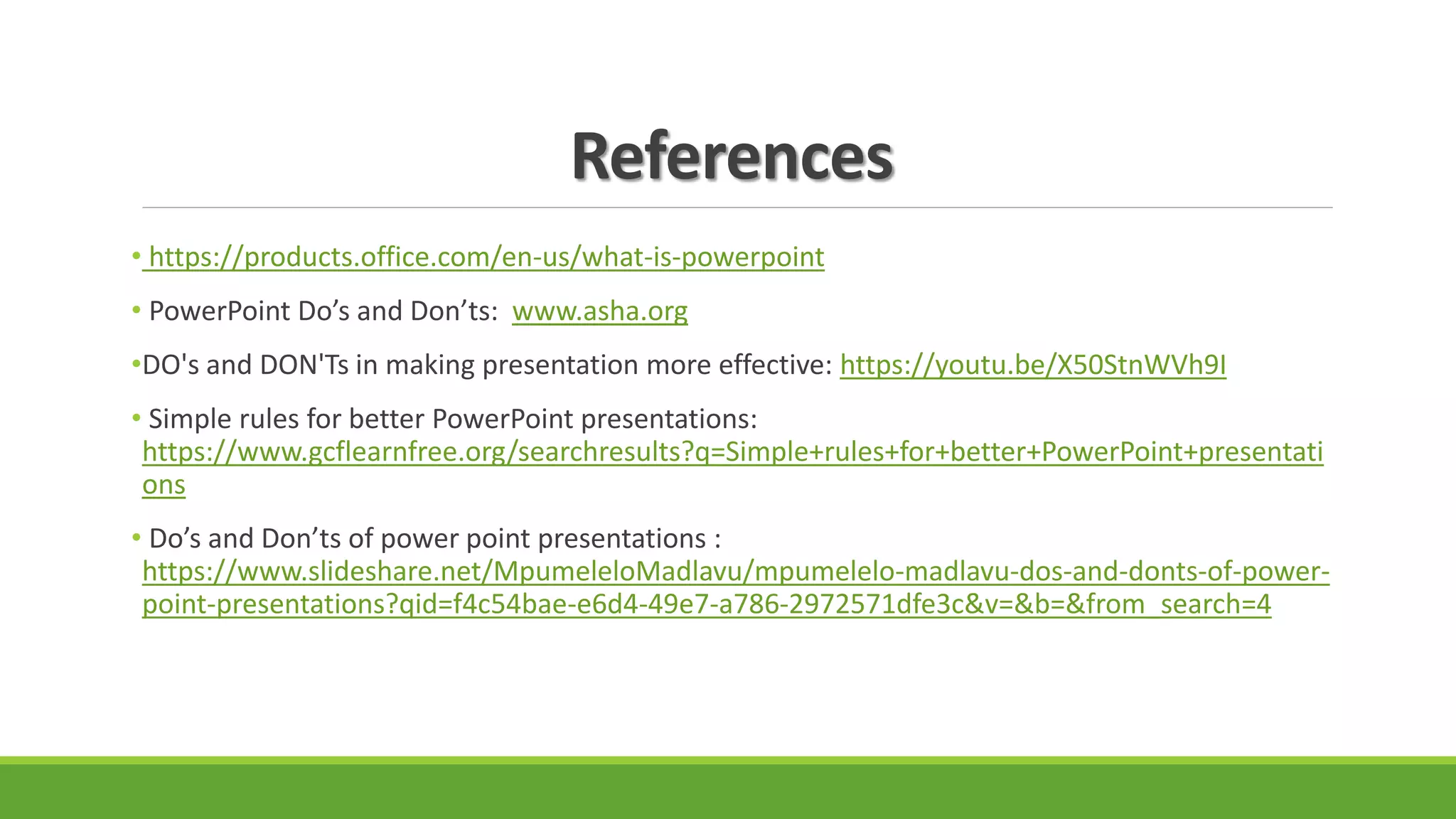 Do's and don'ts for an effective PowerPoint Presentation | PPTX