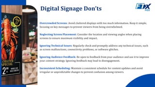 Digital Signage Best Practices: Essential Design Tips for Success | PPT