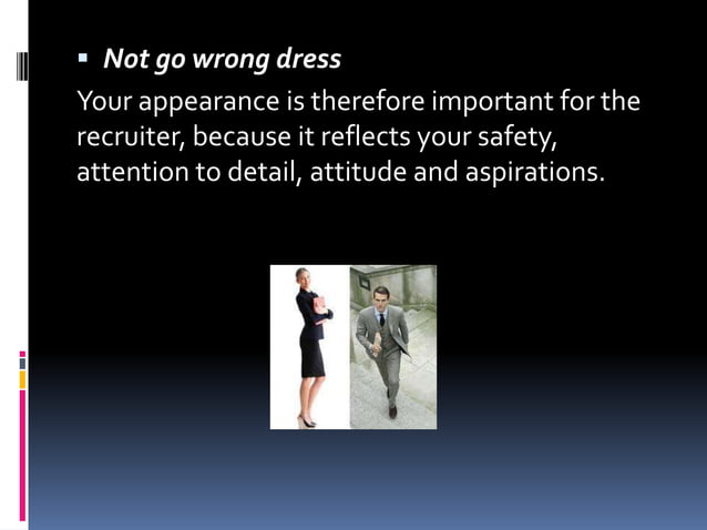 Dos and donts of a job interview | PPT