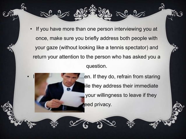 Dos and dont’s of a job interview | PPT