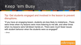Dos and Don'ts of Classroom Management: Your 25 Best Tips | PPTX
