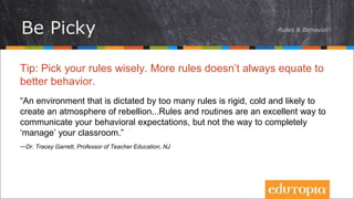 Dos and Don'ts of Classroom Management: Your 25 Best Tips | PPTX