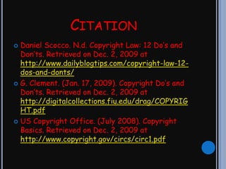 Do’S And Donts Of Copyrighting | PPTX