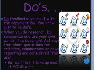 Do’S And Donts Of Copyrighting | PPTX