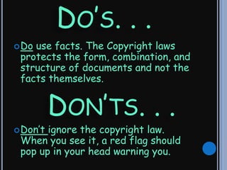 Do’S And Donts Of Copyrighting | PPTX