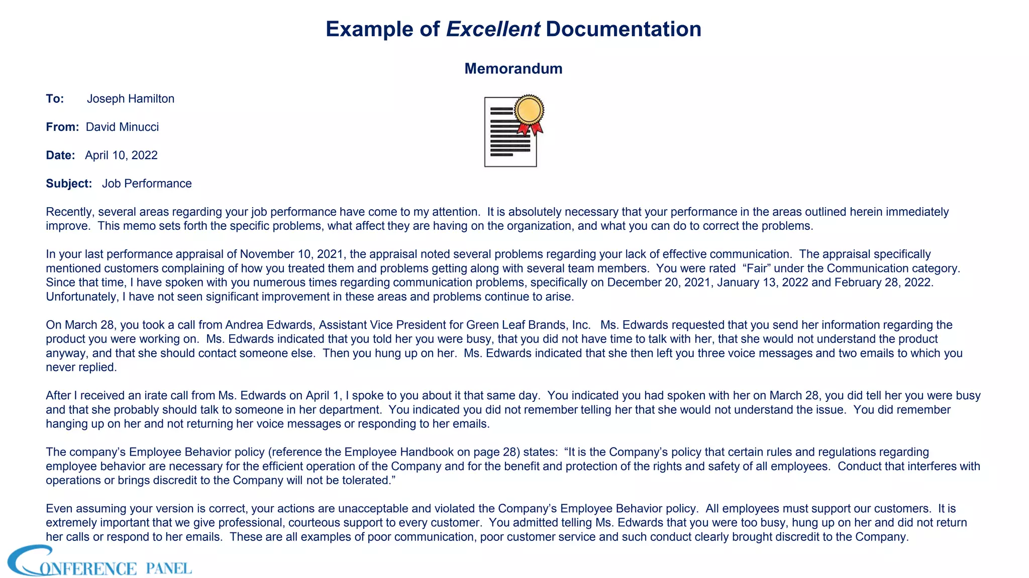 The Importance of Accurately Documenting Employee Performance and ...