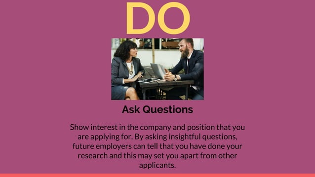 Dos and don'ts of interviews (1) | PDF