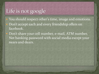 Dos and don’ts of smartphones | PPTX