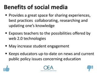 Dos and donts of social media for educators 20150529 | PPT