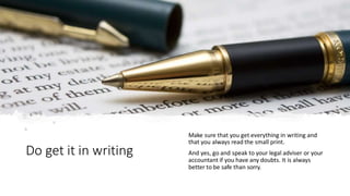 Do's and don'ts of starting a small business pgp | PPT