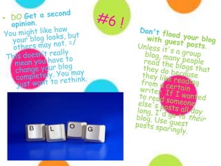 Do’S And Donts On Blogging | PPTX | Internet | Computing